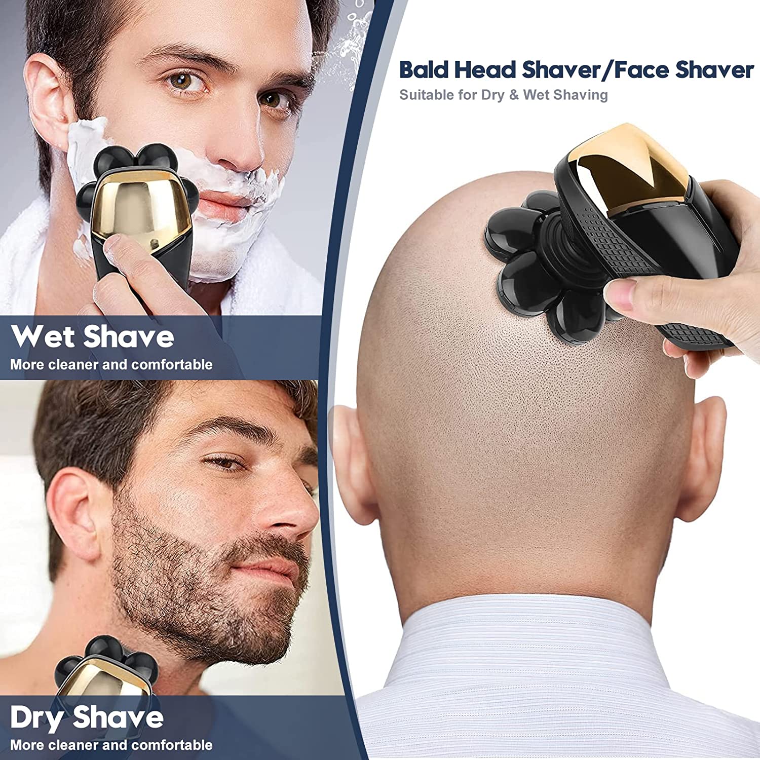 Vablee™ 7D Bald Shaver Kit Pro | Advanced Electric Razor for Effortless ...